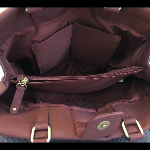 Merona | Bags | Maroon Merona Satchel Handbag | Poshmark